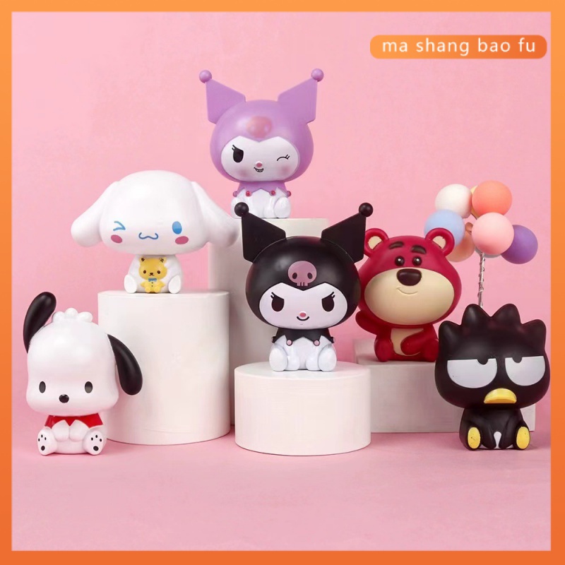Plastic Q Version Sanrio Creative Birthday Cake Decoration Kuromi ...
