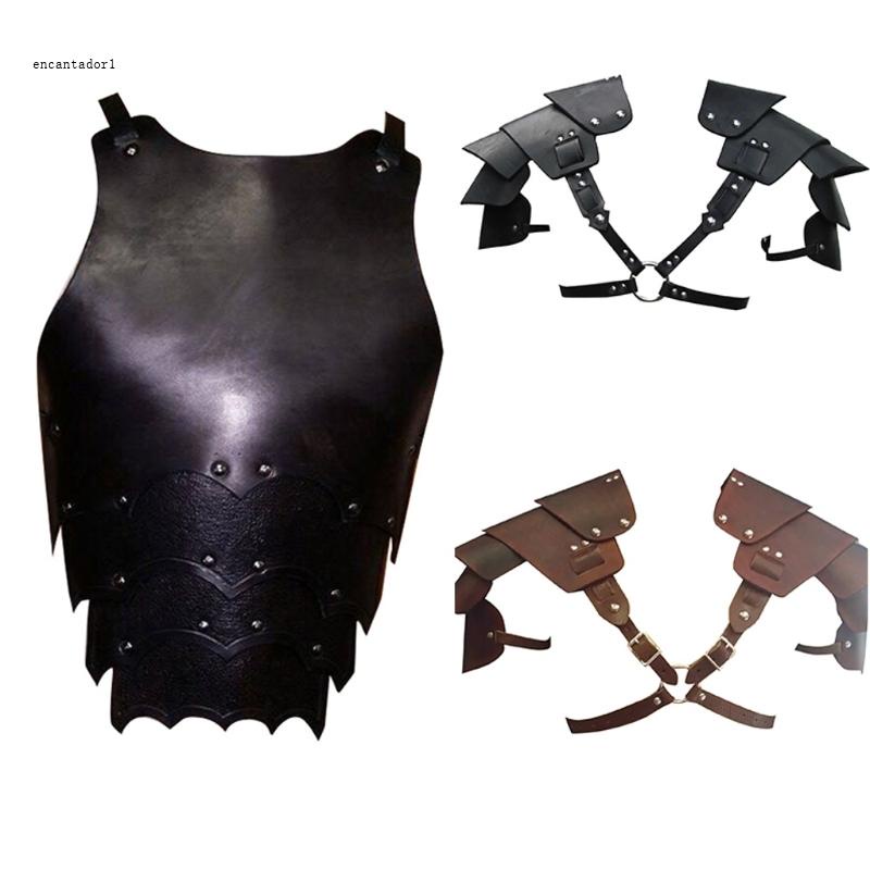 Warrior Vintage Chest Armors Medieval PU Chest Vest Leathers Medieval ...