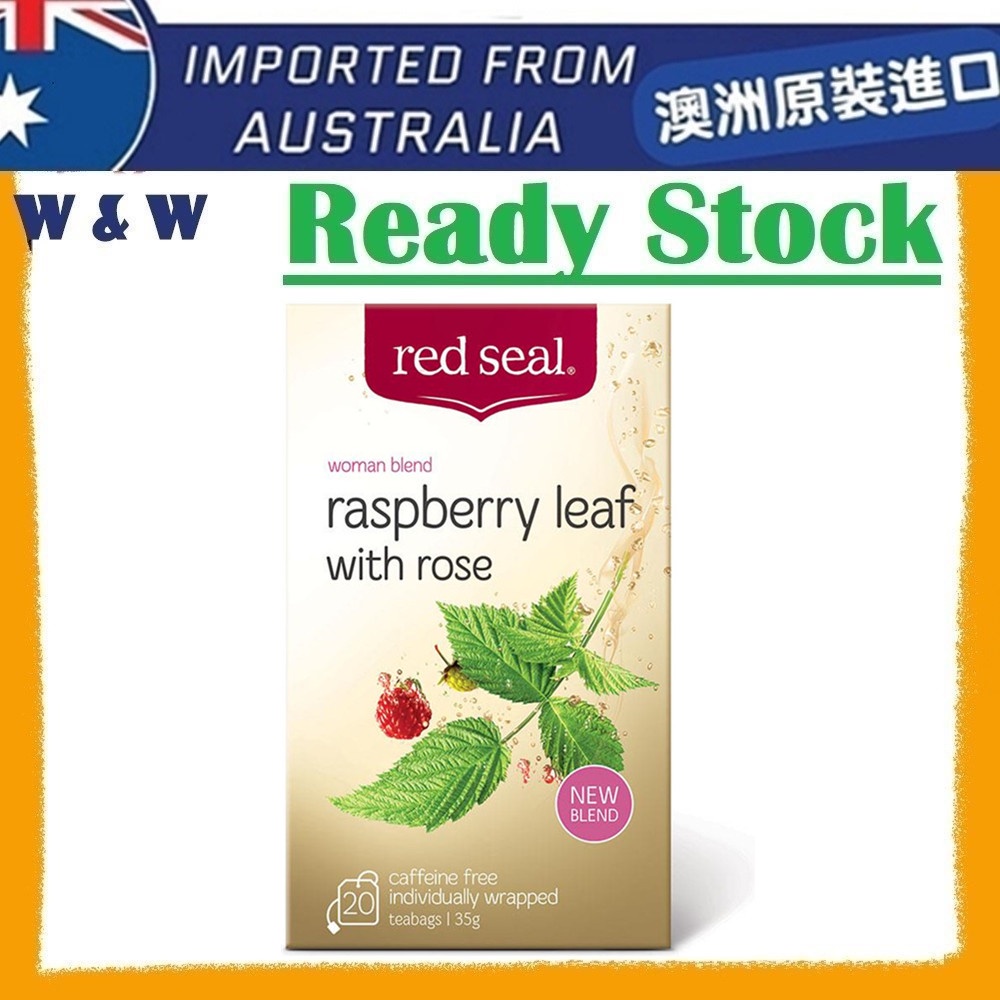 [EXP 01/2027] Red Seal Raspberry Leaf Tea 20 teabags ( 35g ) ( Made in ...