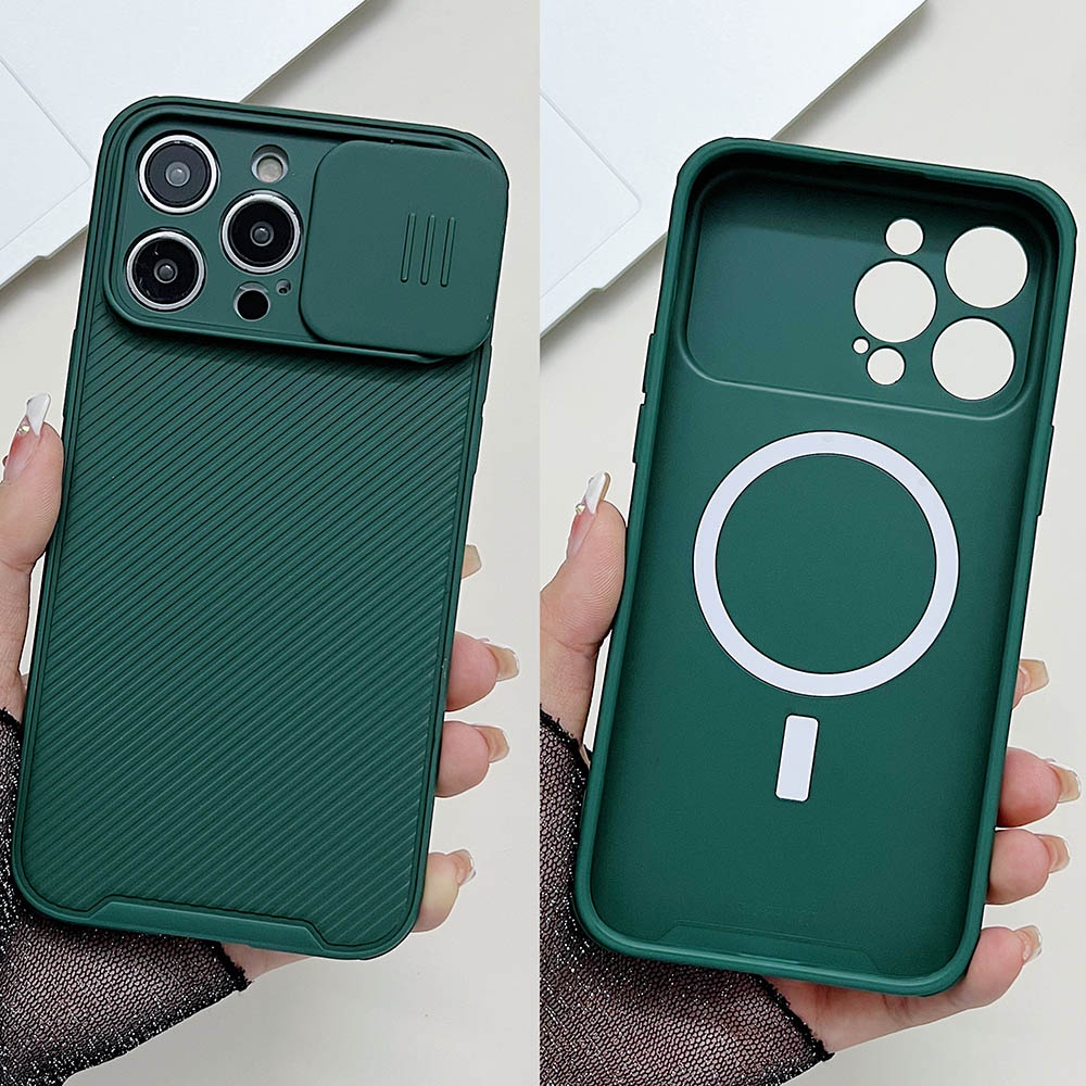 Magnetic Wireless Charging Phone Case For iPhone 16 15 14 13 12 11 Pro ...