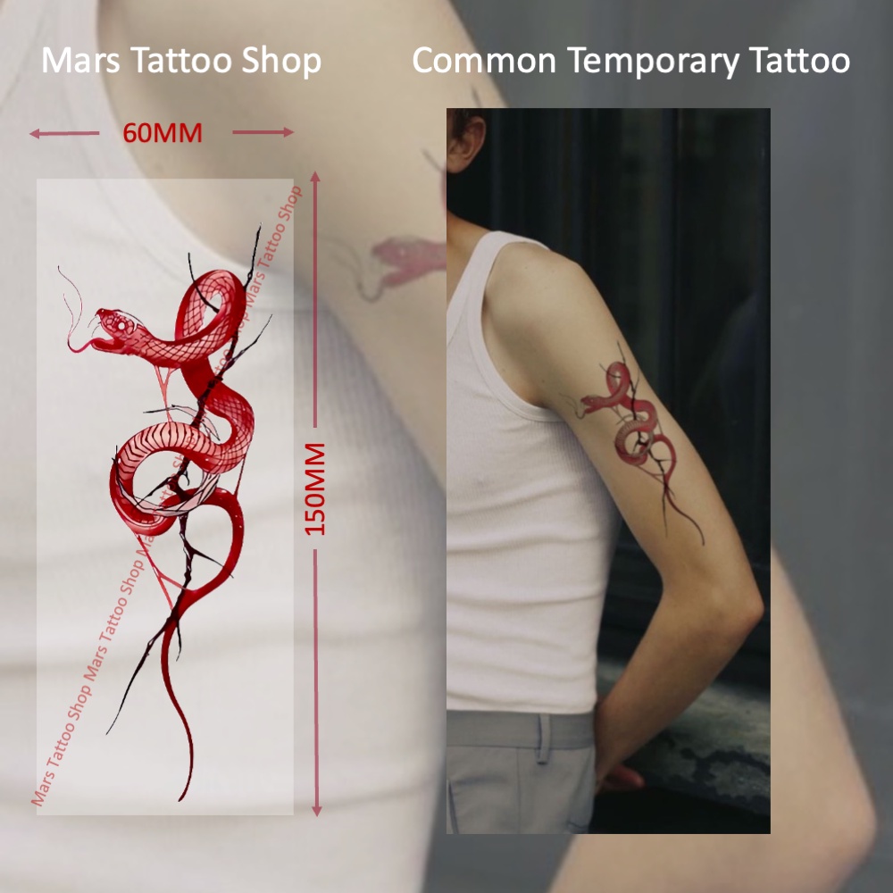 【Mars Tattoo】Common Tattoo, Colored Tattoo, Long Lasting,Temporary ...