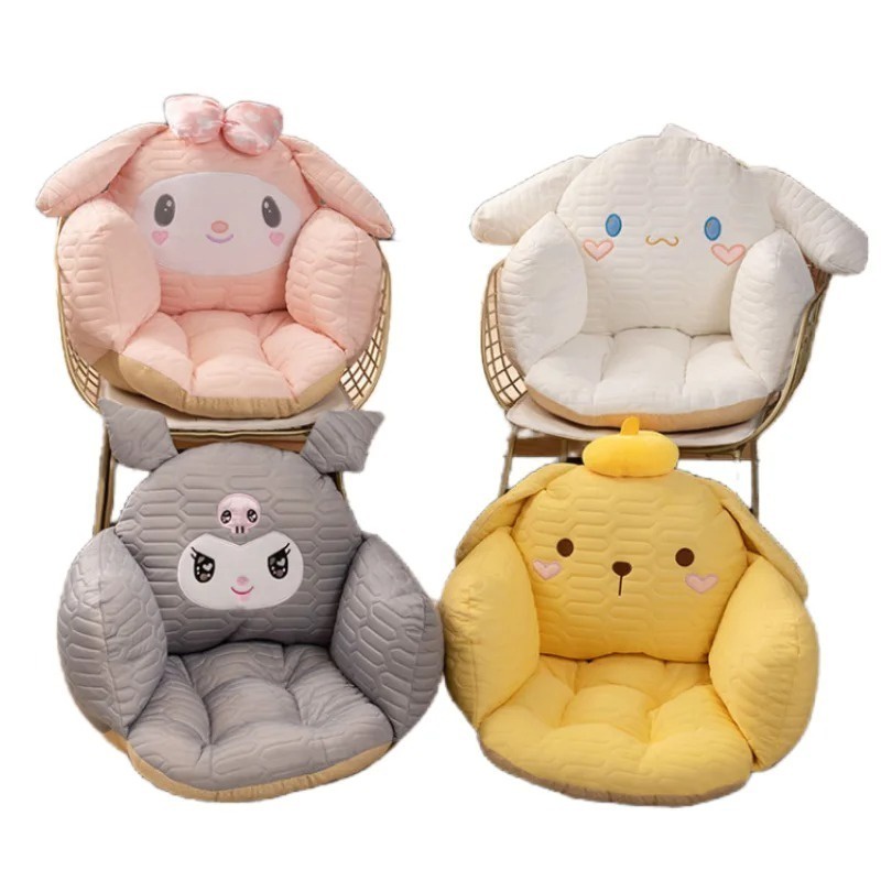 Kuromi Melody Kawaii Cute Cushion Backrest One Chair Cushion Office ...