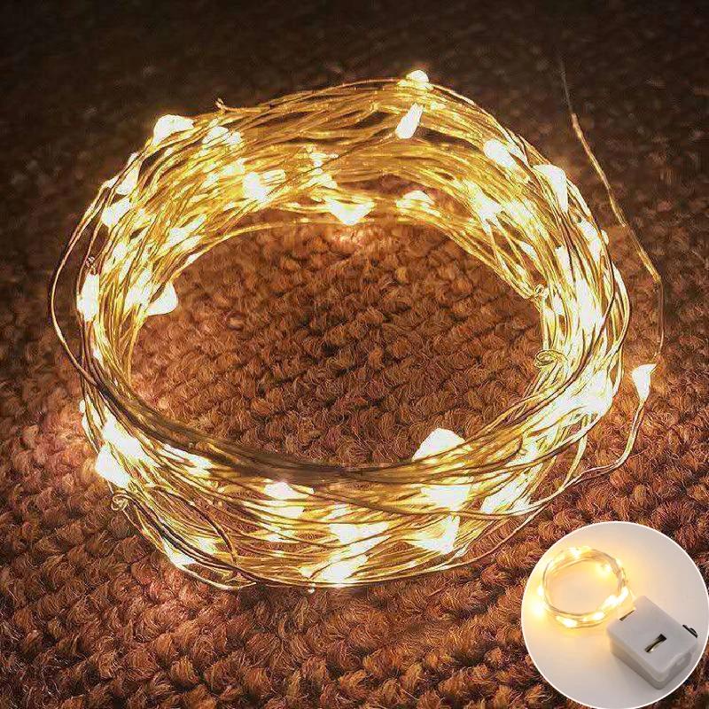 1/2Meters Sparkling Fairy Lights Flashing Copper Wire LED String Lights ...