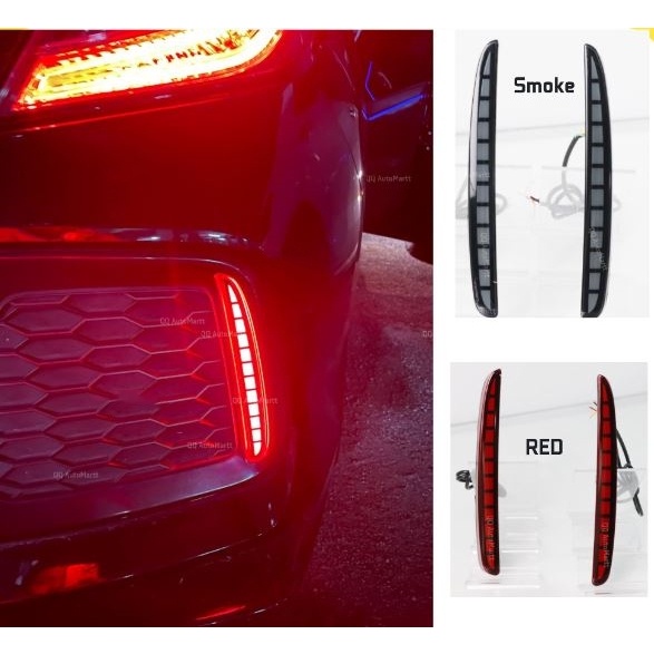 Honda Civic FC (Type-R) DRL LED Reflector Rear Bumper Reflector (2016 ...