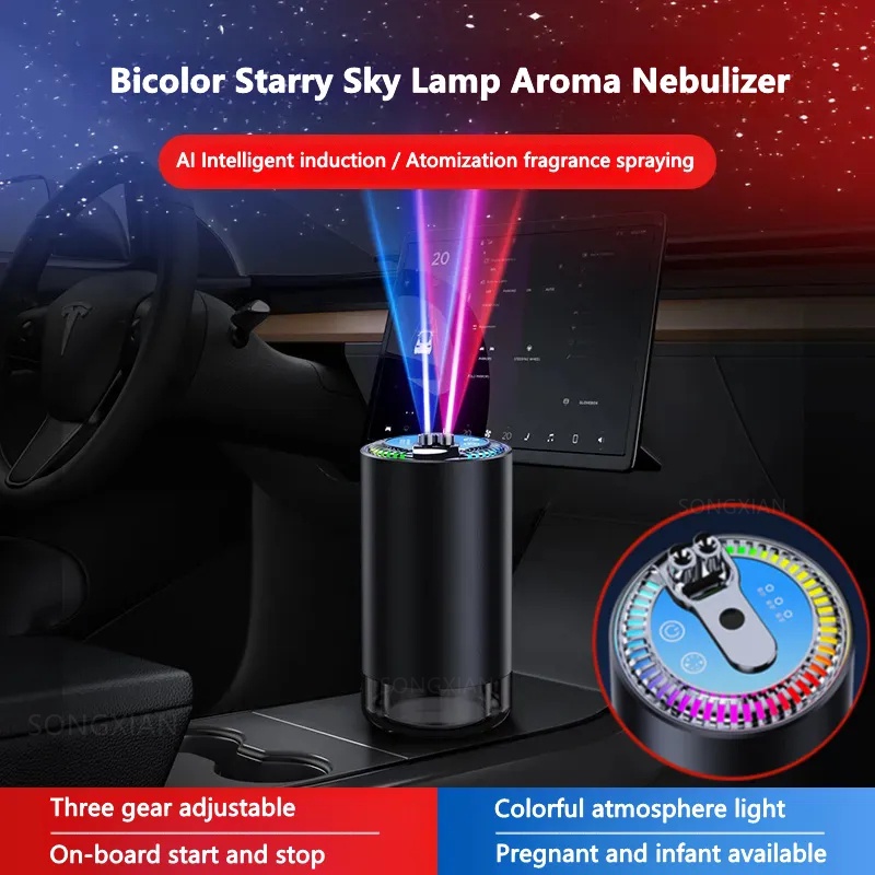 Smart Car Diffuser Nebulizer Essential Oil Home Ultrasonic Aroma ...
