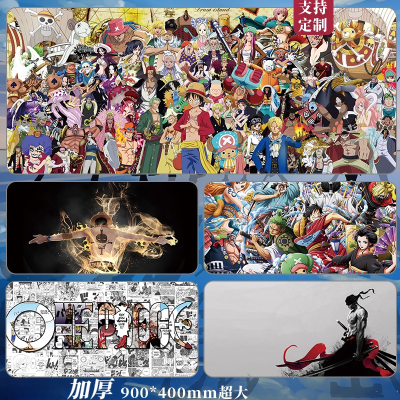 One Piece Mouse Pad Large Anime Cartoon Game Keyboard Pads 90x40cm ...