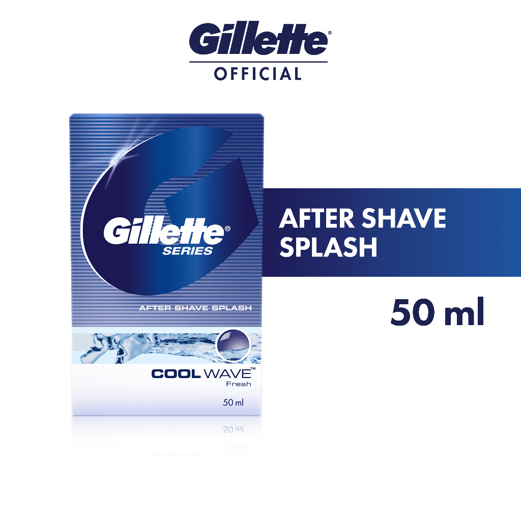 Gillette Series After Shave Splash Cool Wave Fresh 50ml | Shopee Singapore