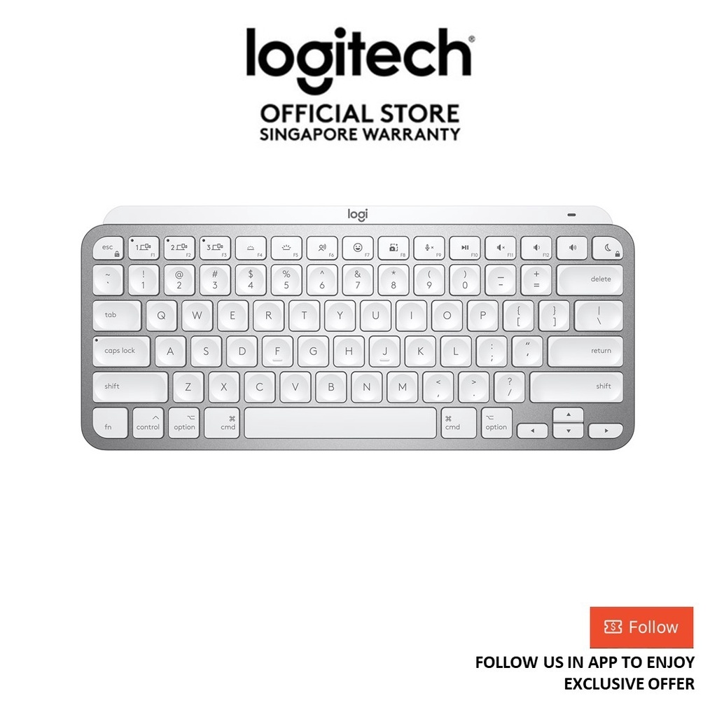 Logitech MX Keys Mini For Mac Keyboard Unique Switch Types, Smart ...