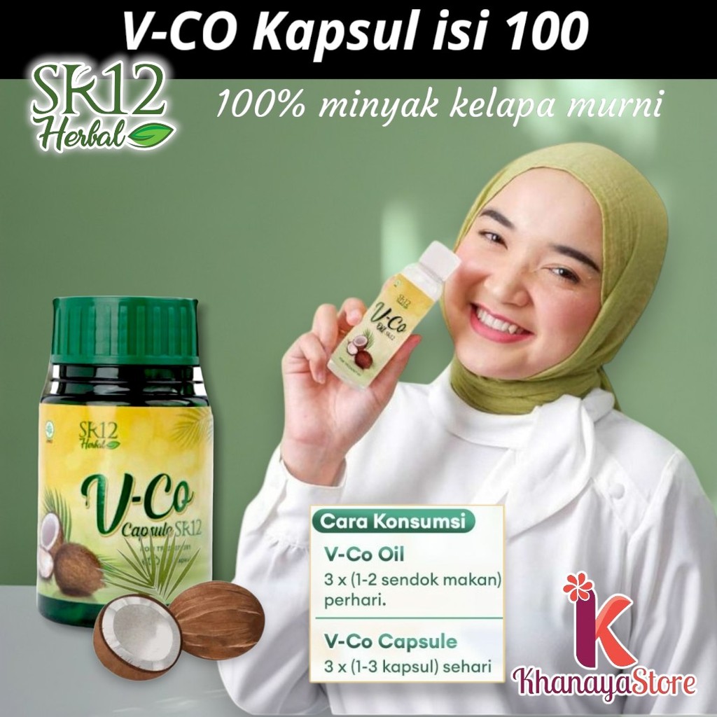 Sr12 - VCO Virgin Coconut Oil 100 capsules / V-CO Original Premium Pure ...