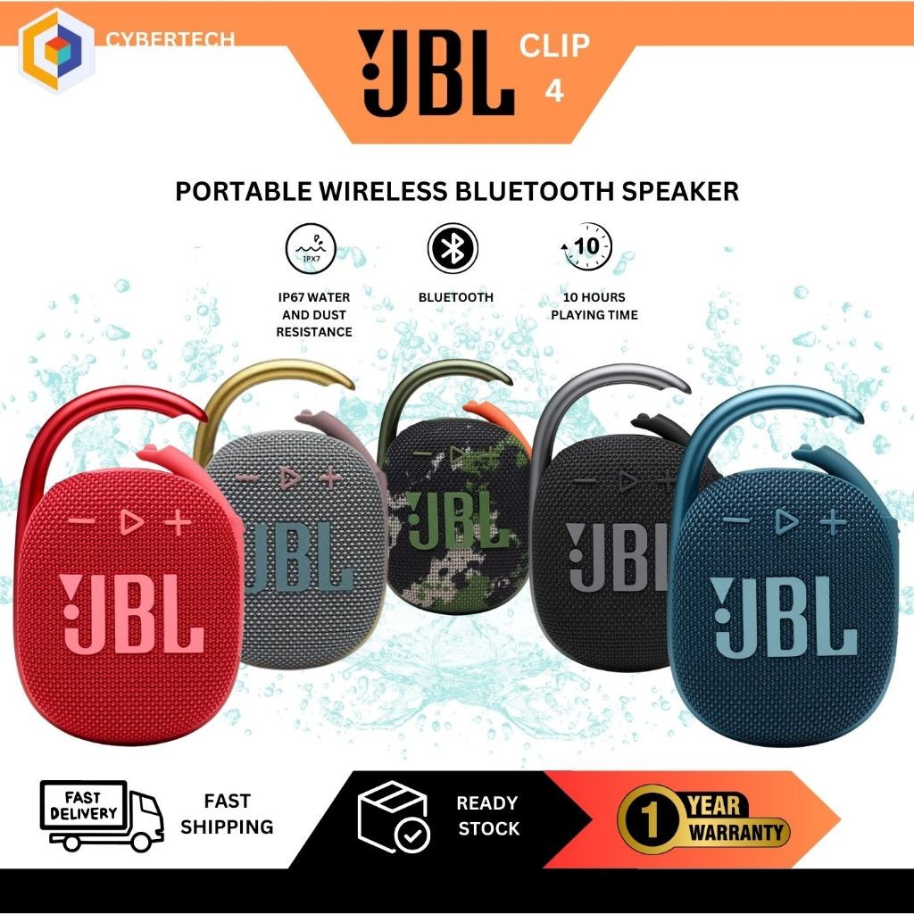 CLIP4 Wireless Bluetooth Speaker Outdoor Waterproofing Portable hook ...