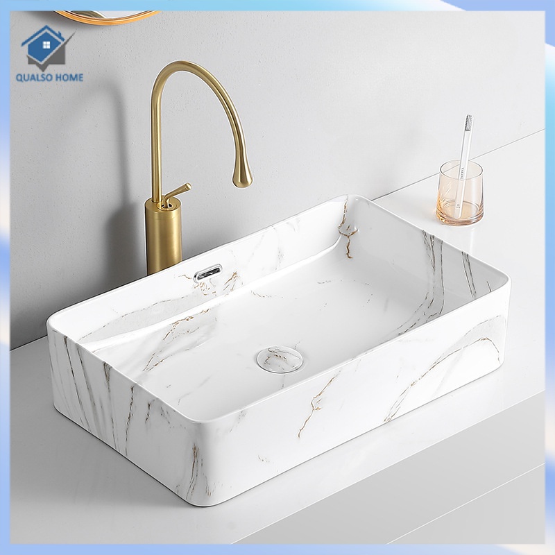 Table basin wash basin ceramic wash basin marble pattern wash basin ...