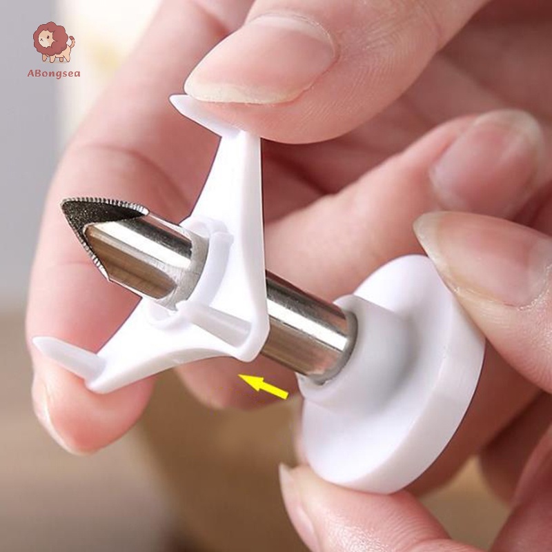 abongsea Stainless Steel Coconut Hole Opener Labor-Saving Opening Tool ...