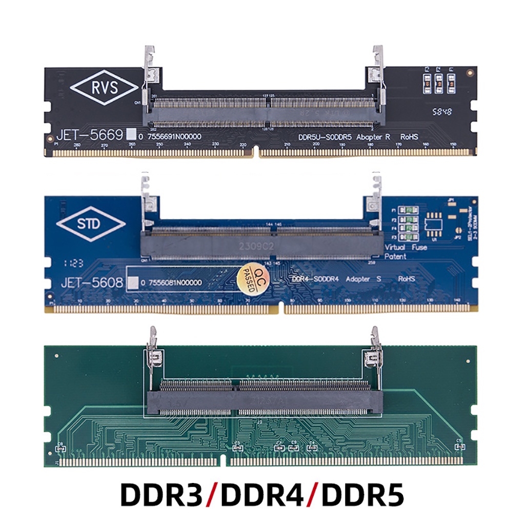 Jmt 1pc Ddr3 Ddr4 Ddr5 Laptop To Desktop Memory Adapter Card So Dimm To Pc Dimm Card Ddr3 Ddr4 6254