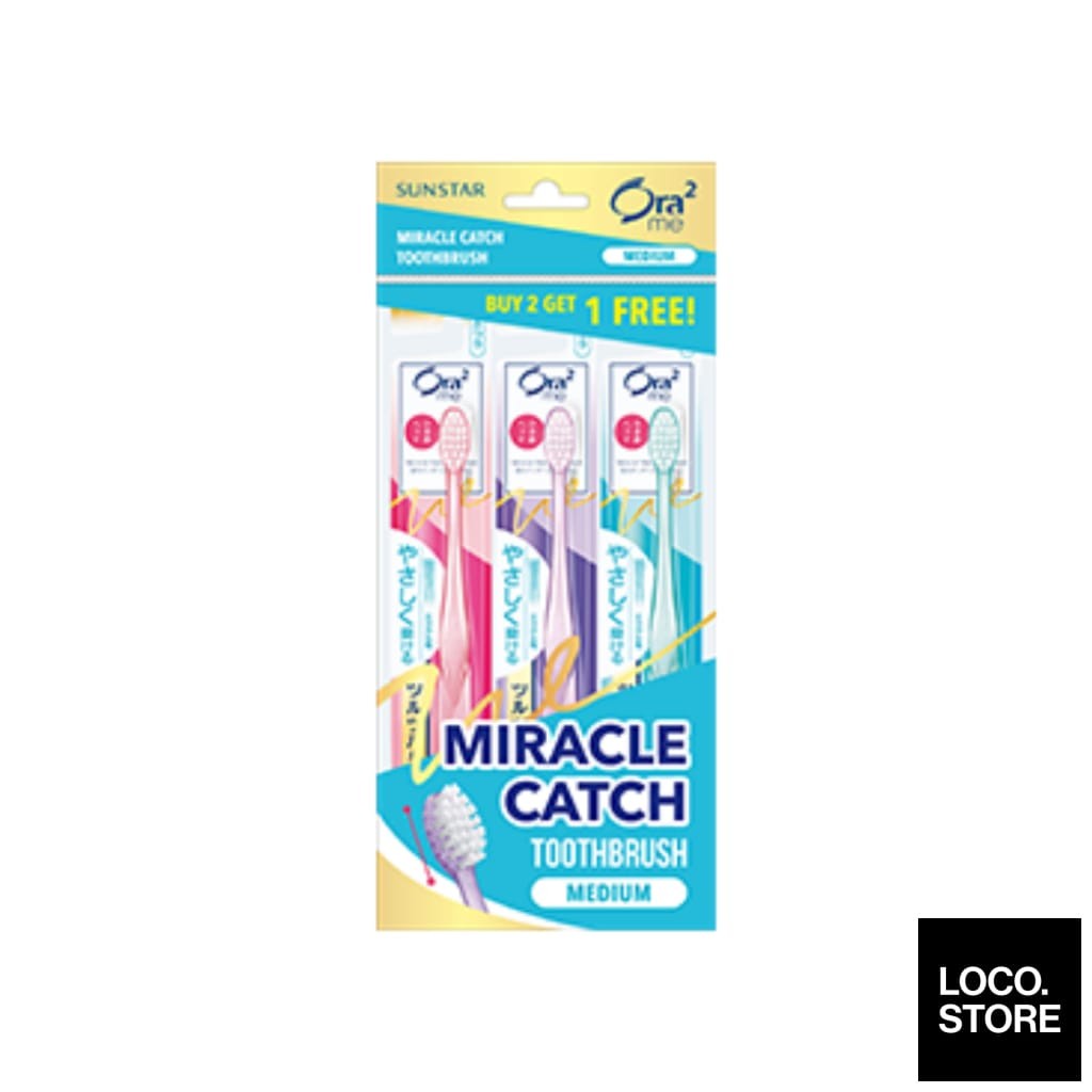 Ora2 Me Miracle Catch Toothbrush Compact Head Value Pack Medium ...