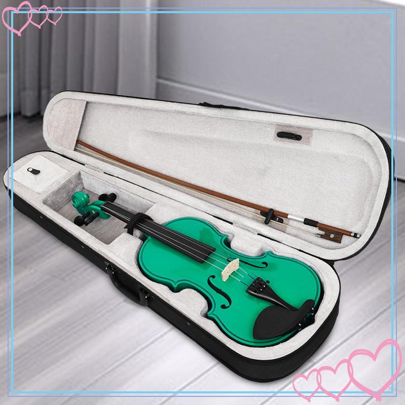 [meteor2] 4/4 Full Size Violin Solid Wood Fiddle Stringed Musical ...