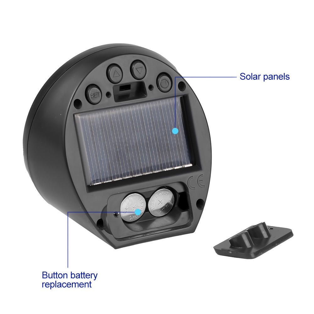 Small Electronic Clock for Dashboard Car Clock Solar Car Clocks For ...