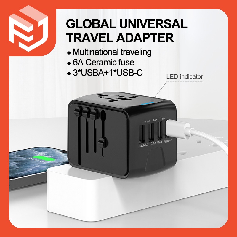 Travel charger multi-function charging stand USB with Type multi ...