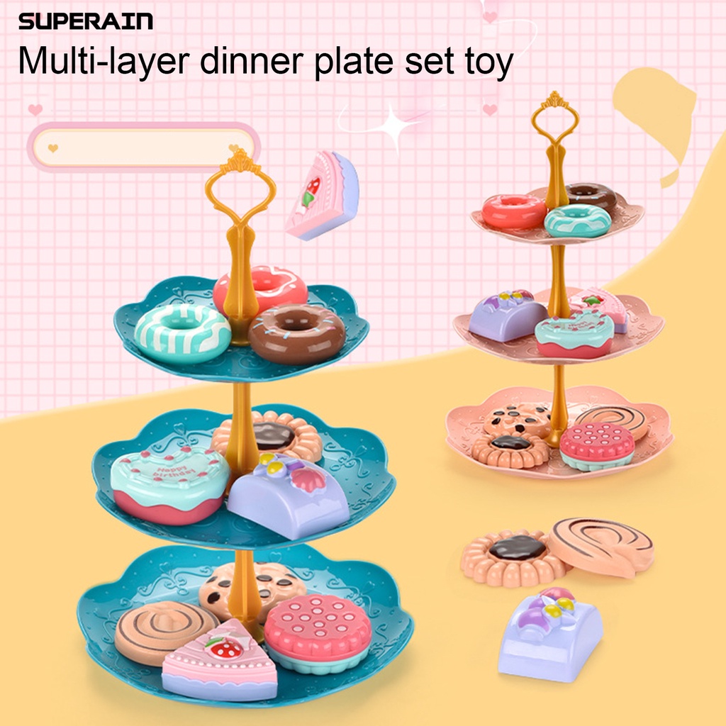 Simulation Afternoon Tea Toy Interactive Realistic Mini Toddler Cake ...