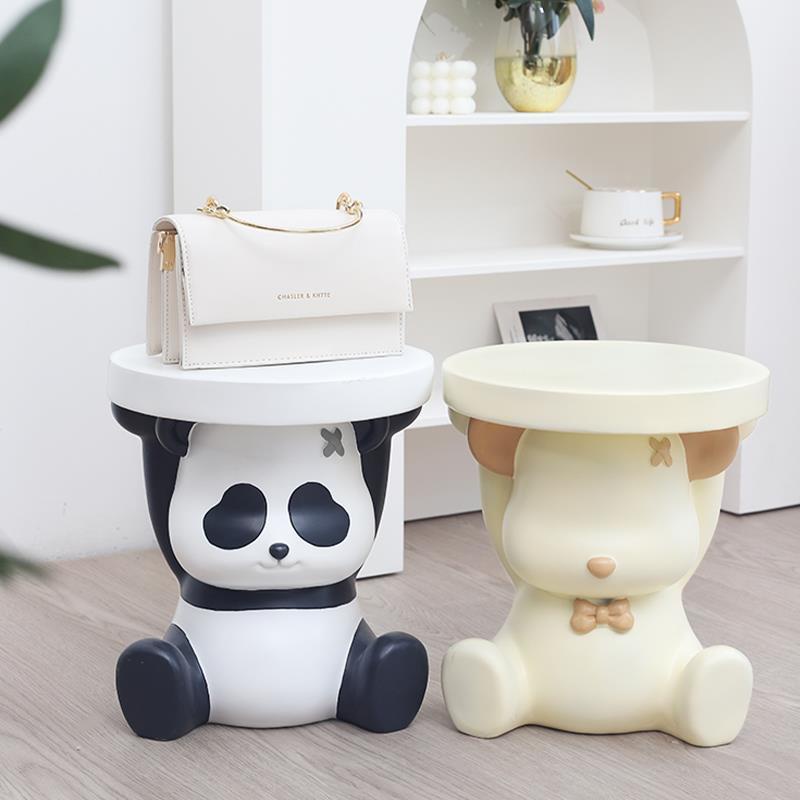Panda Shoe Changing Stool Household Entrance Shoe Cabinet Stool Living ...