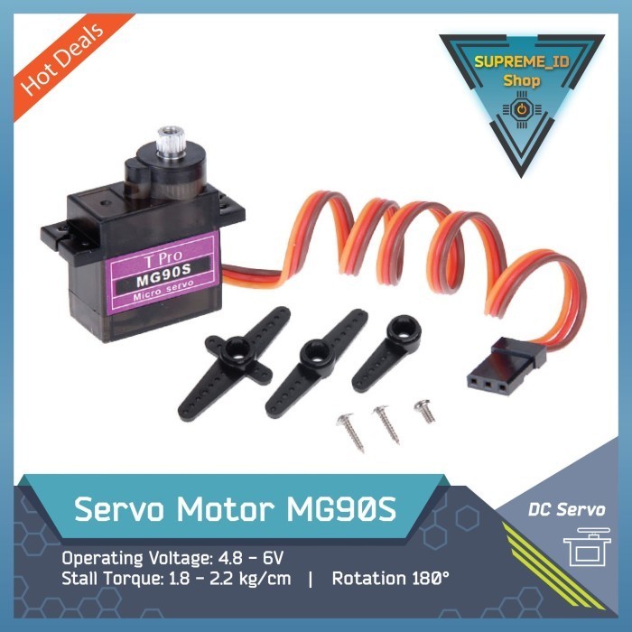 MG90S Motor Servo | RC Robotic Arduino Raspberry pi | Shopee Singapore