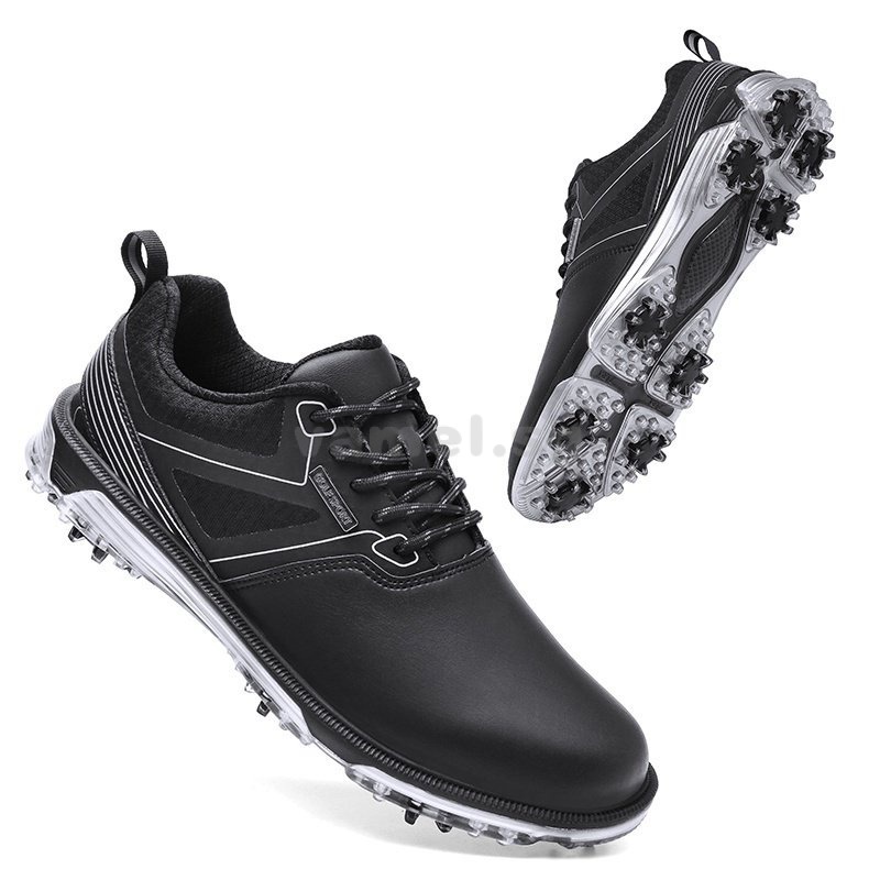 Men's Professional Golf Training Shoes Leather Men's Shoes Waterproof ...