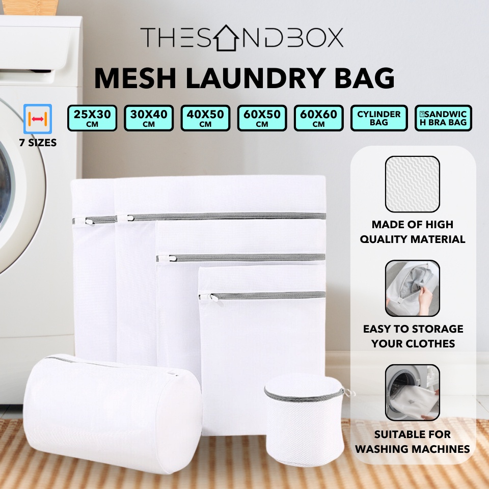 Multiple Sizes Mesh Laundry Bag - Delicate Clothes Care, Thick Fine ...