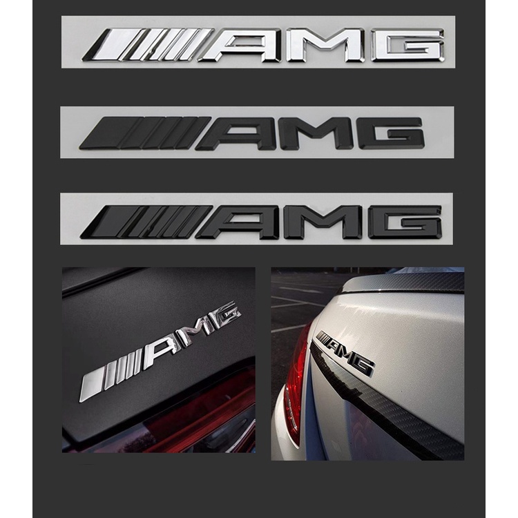 3D AMG Logo Mercedes Benz Emblem C-class E-class Logo Car Amg Line ...