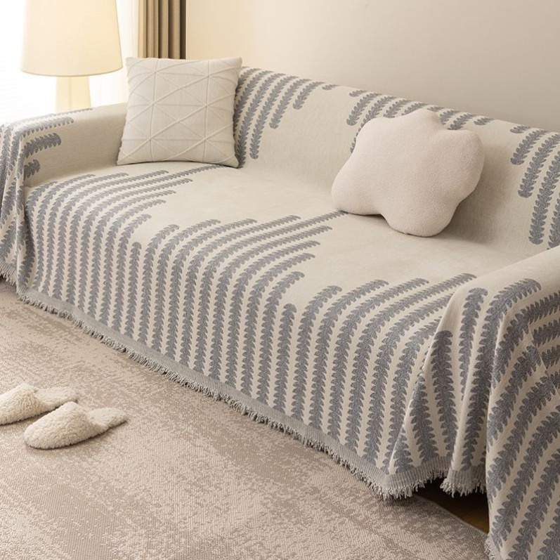 Chenille Sofa Cover Cloth Sofa Blanket Cover Full Cover Universal Couch ...