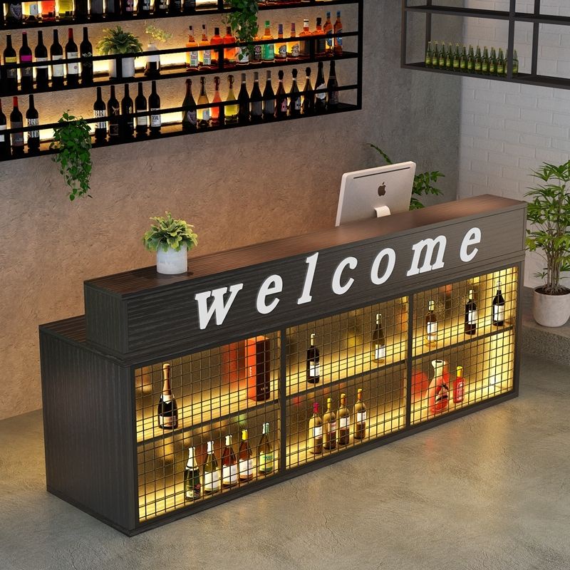 Industrial style retro cashier bar bar counter restaurant barbecue shop ...