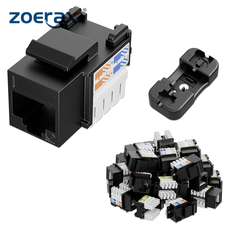 ZoeRax Cat6 Keystone Jack RJ45 Keystone Jack and Keystone Punch-Down ...