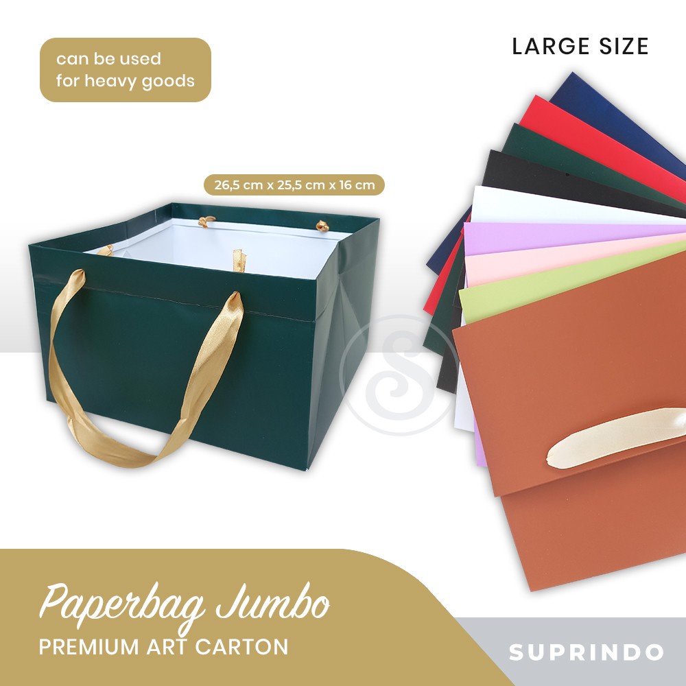 MEDIUM Premium Paper Bag (S003) THICK Uk. 26.5 x 25.5 x 16 cm | Shopee ...