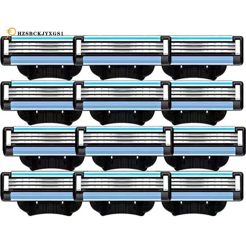 20 PCS Razor Blades Refills Mens Razor Refills for Gillette Mach 3 ...