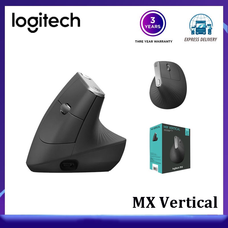 Logitech MX Vertical wireless mouse ergonomic Bluetooth unifier ...