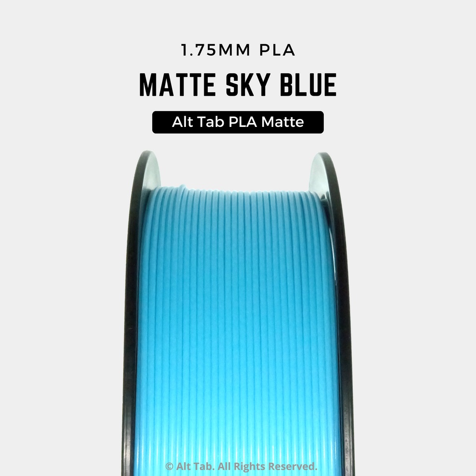 (Local Stock) Matte Sky Blue PLA Filament Matte Series 1.75mm 1kg 3D ...