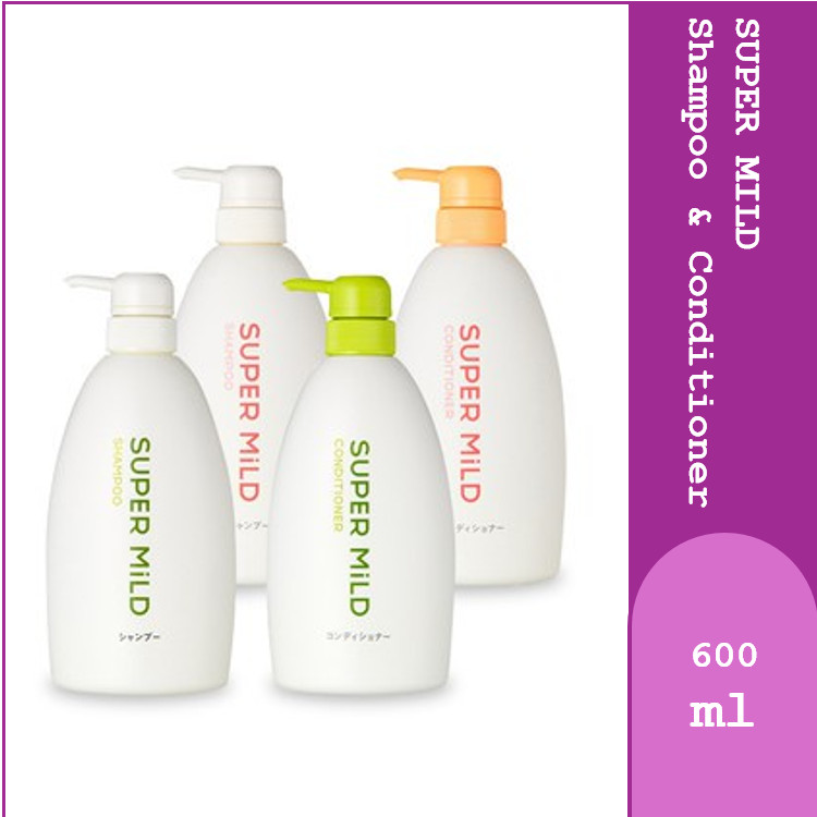 SUPER MILD Shampoo & Conditioner (Green Flower/Floral Fruity) 600ml ...