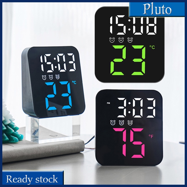 NEW Led Electronic Digital Alarm Clock With Temperature Time Date ...