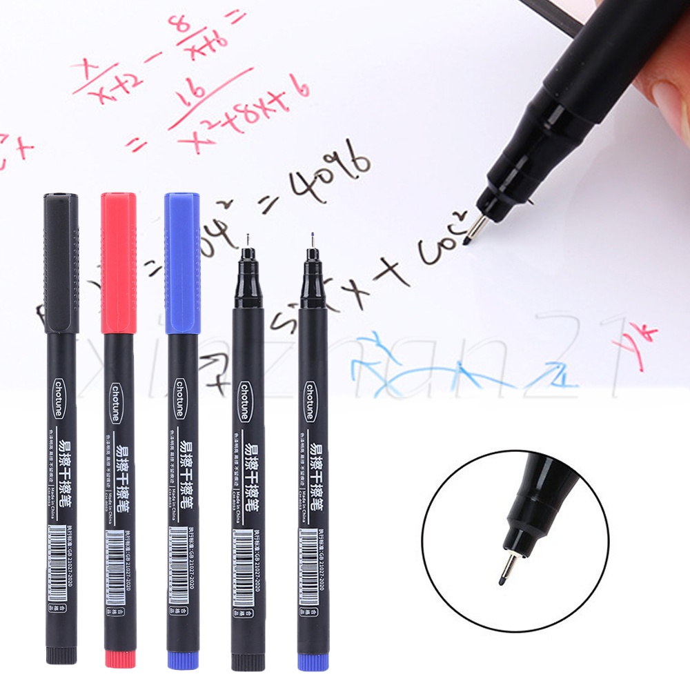 Extra Fine Tip Dry Erase Markers Pens / 3 Colors 0.5mm Dry Erase Marker ...