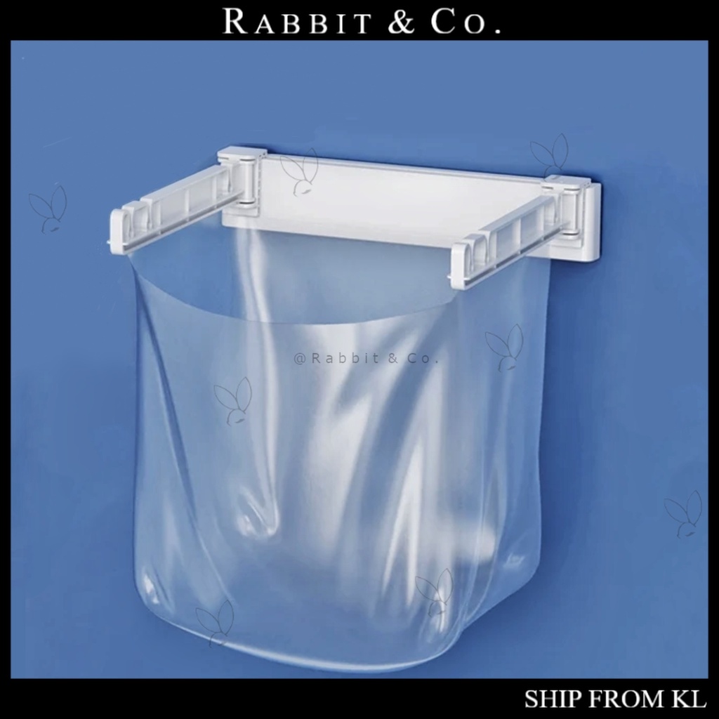 R&C Kitchen Cabinet Door Trash Rack Hanging Storage Rack Trash Bag ...