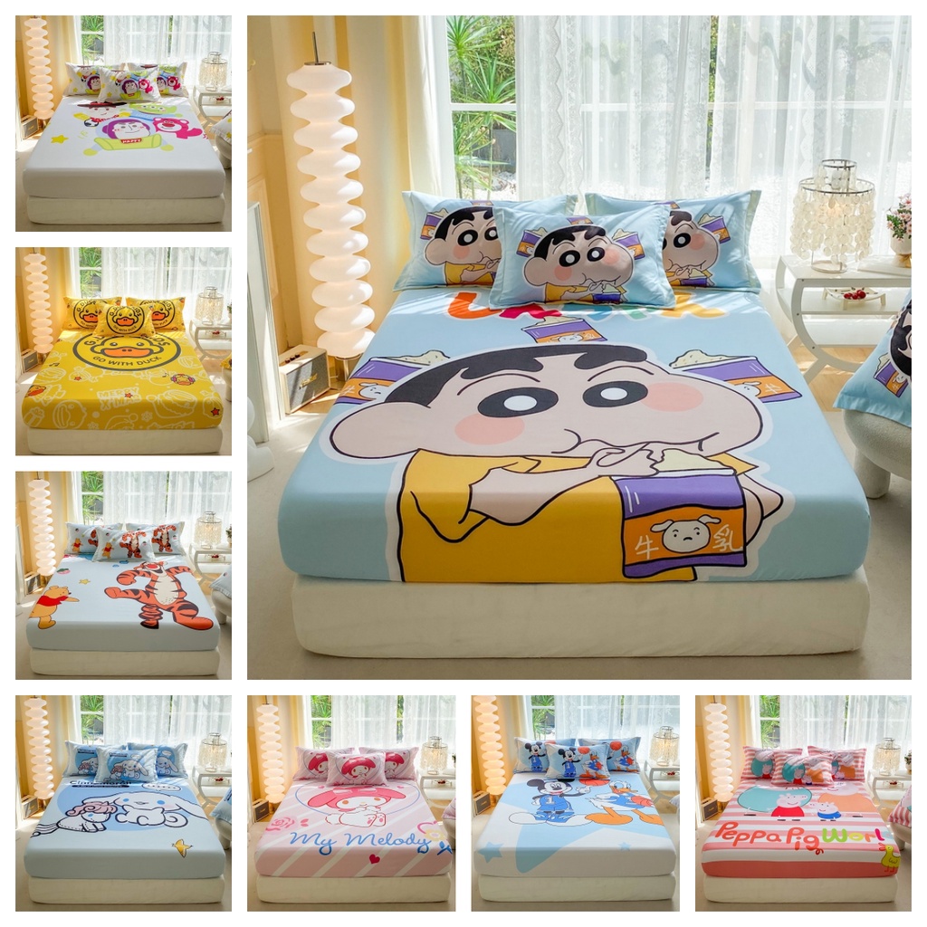 1 PC Cartoon Cadar for Kids Single/Queen/King Bed Sheet Cartoon All ...