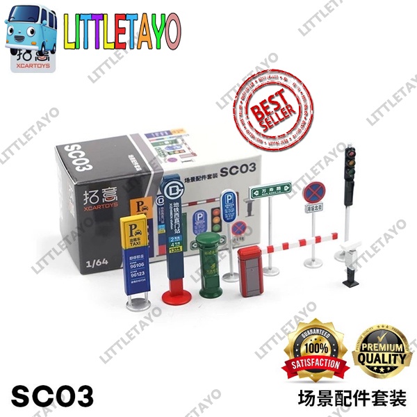 Xcartoys SC-03 DIORAMA TRAFFIC LIGHT ACCESSORIES DIECAST HOTWHEELS MINI ...