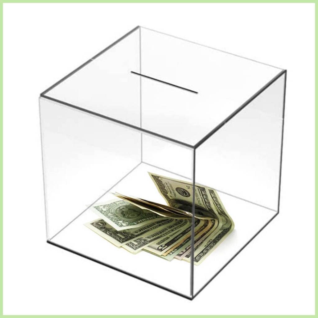 Clear Money Box Unopenable Money Jar Large Piggy Banks For Adults ...