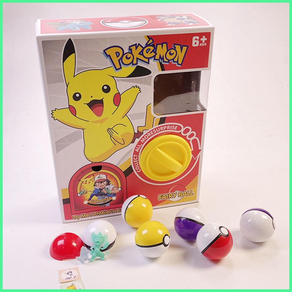 Pokémon Pikachu Gacha Machine Animation Gacha Machine Gachapon Game ...