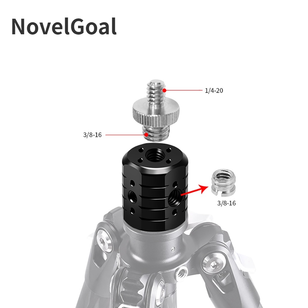 NovelGoal Universal Tripod Screw Hole Conversion Base Expansion Pan ...