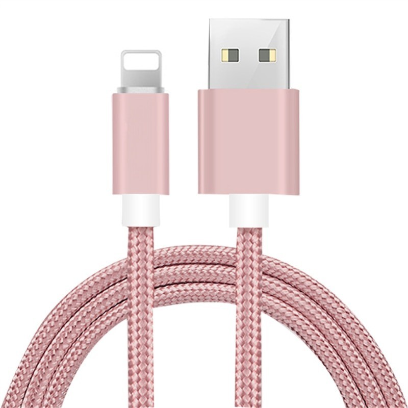 Nylon Braided Fast Charging Data Cable Compatible For Apple Compatible ...