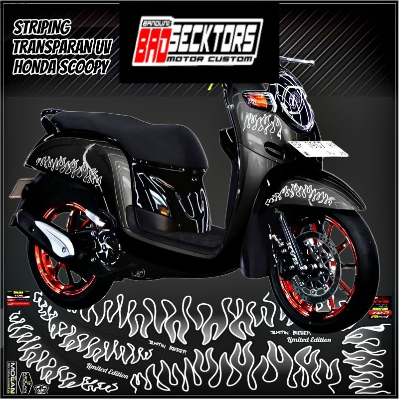Decal Sticker Striping Transparent Variations Uv Scoopy Api New Scoopy ...