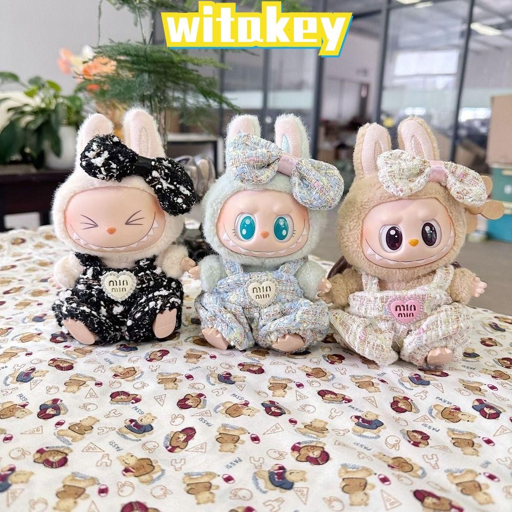 WITAKEY Labubu Doll Clothes, Handmade Cartoon Labubu Overalls, Cute Cloak Series POP MART ...