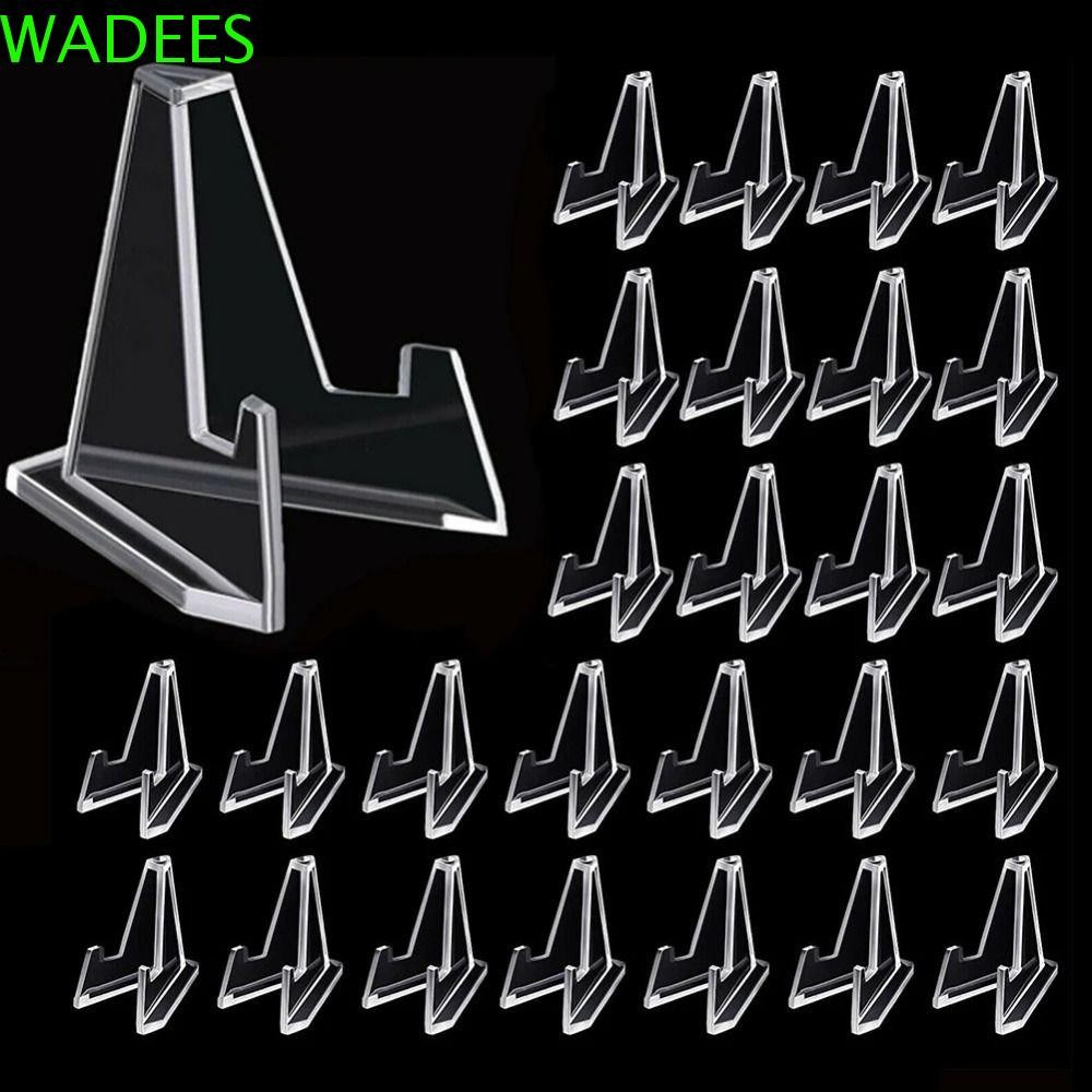 WADEES 10PCS Badge Display Stand Holder, Mini Acrylic Coin Capsule ...