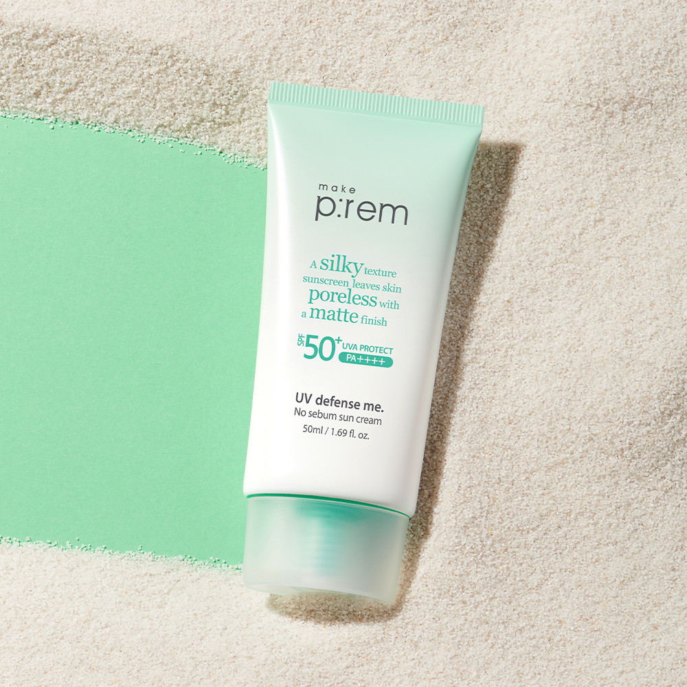 Make Prem UV Defense Me No Sebum Sun Cream SPF50+ PA++++ 50ml ...