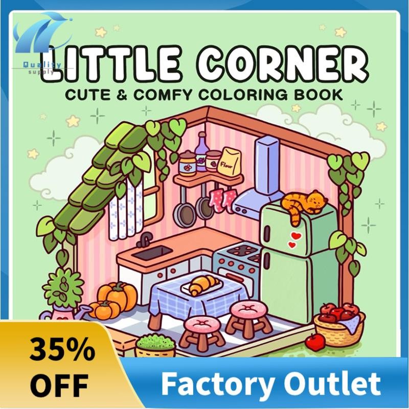 Little Corner: Coloring Book for Adults and Teens Super Cute Design of ...