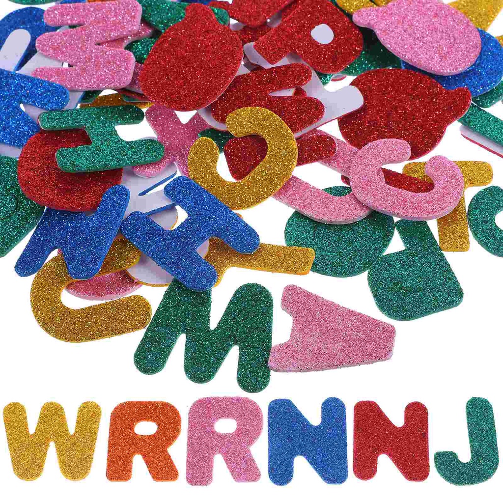 Alphabet Sponge Stickers Self-adhesive Foam Letter Blackboard ...